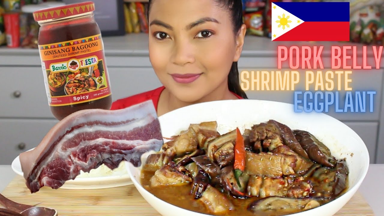 The Best Way to Cook Pork Binagoongan (Shrimp Paste) with Eggplant ...