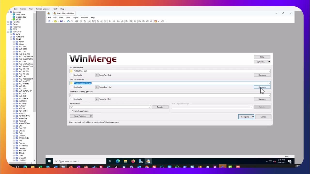 How to Use WinMerge to Compare Files and Folders - YouTube