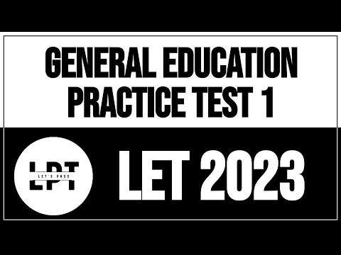 General Education Practice Test- LET 2023 - YouTube