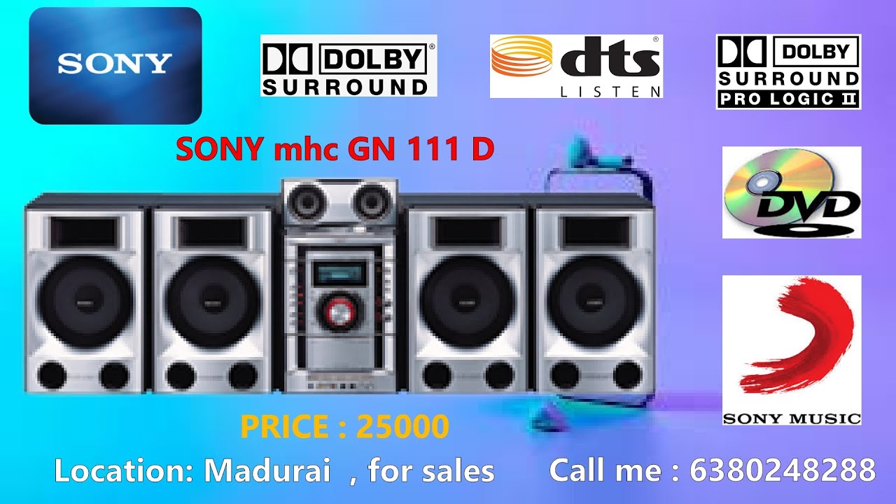 (SONY MHC GN111d ) sony home theater music hifi audio speaker mhc hcd ...