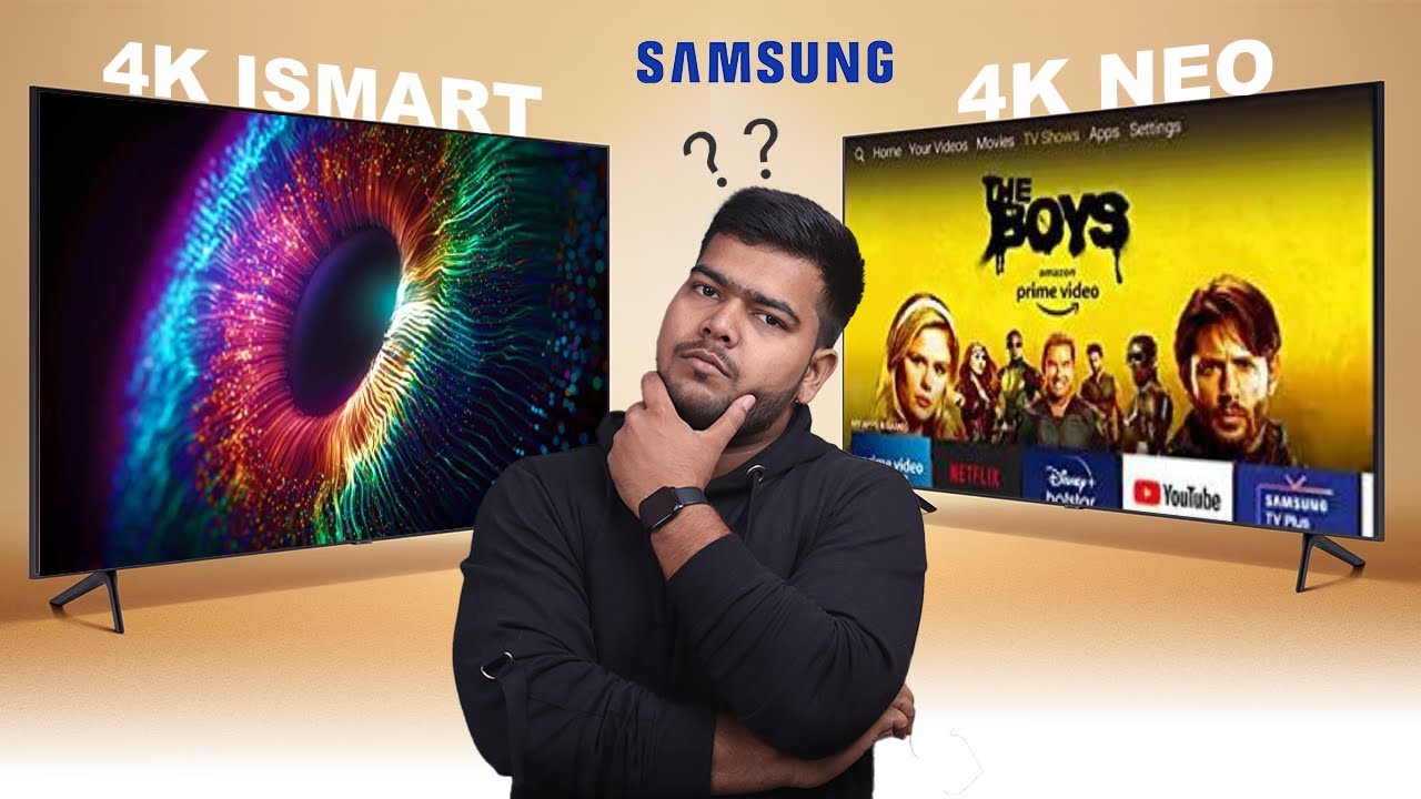 Samsung Crystal 4K Neo VS 4K ISmart TV || Which is better ? || AUE65 VS ...