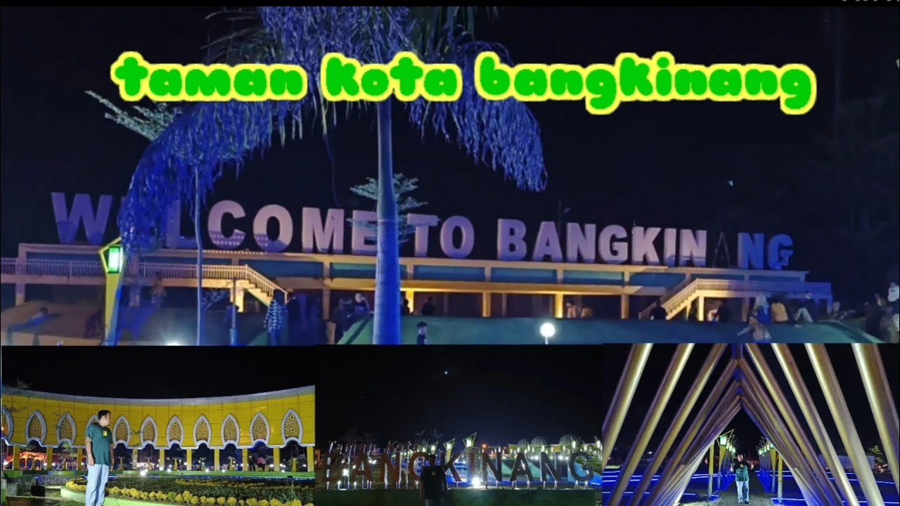 Wajah baru taman kota Bangkinang... - YouTube