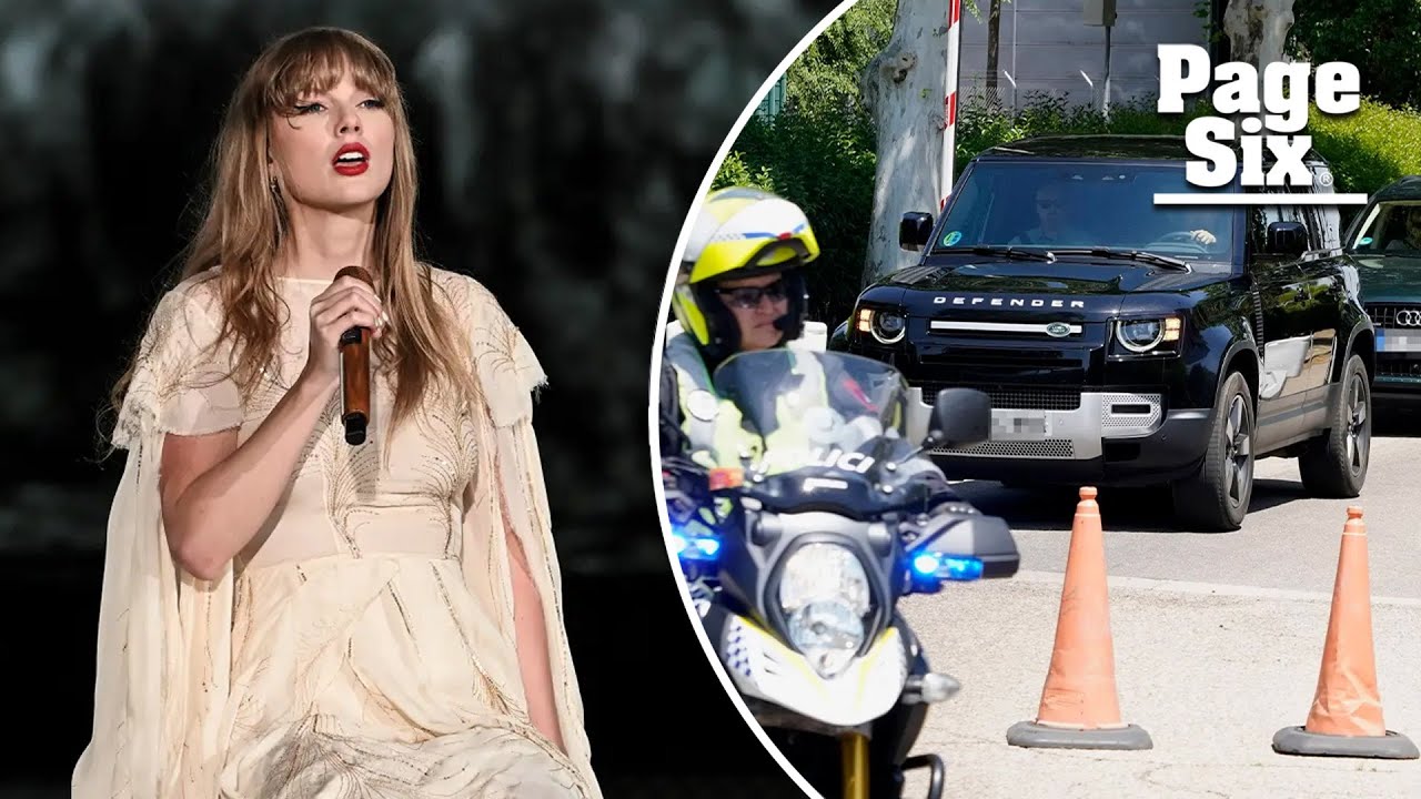 Taylor Swift escorted by motorcade after she lands in Madrid for Spain ...