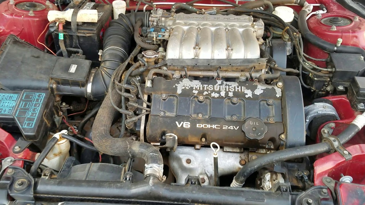 MITSUBISHI 3000 GT 1995 !!! ENGINE !!! GV - YouTube