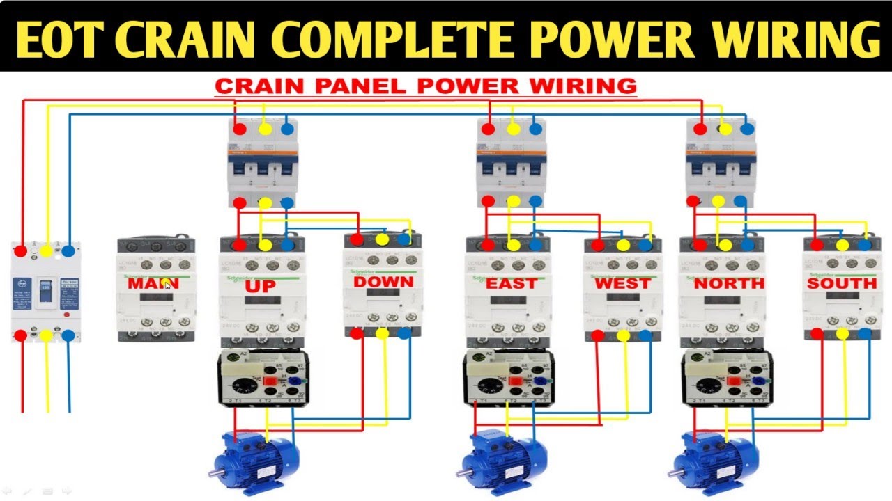 CRAIN POWER WIRING! EOT CRAIN WIRING! OVERHEAD CRAIN POWER WIRING - YouTube