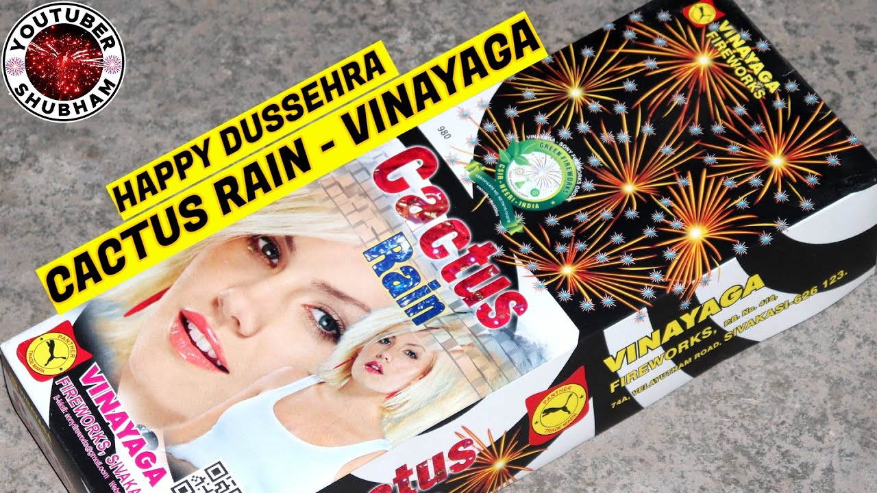 CACTUS RAIN from Sony Vinayaga Fireworks - Full Crackling Multishot ...