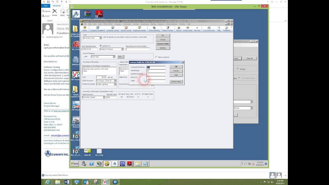 Accuware QuickBooks Label Connector with Item Filtering feature ...