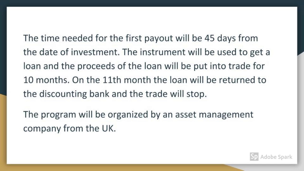 Small Cap PPP.Starts at 100K, Bank Winter SBLC issuance, discounting ...