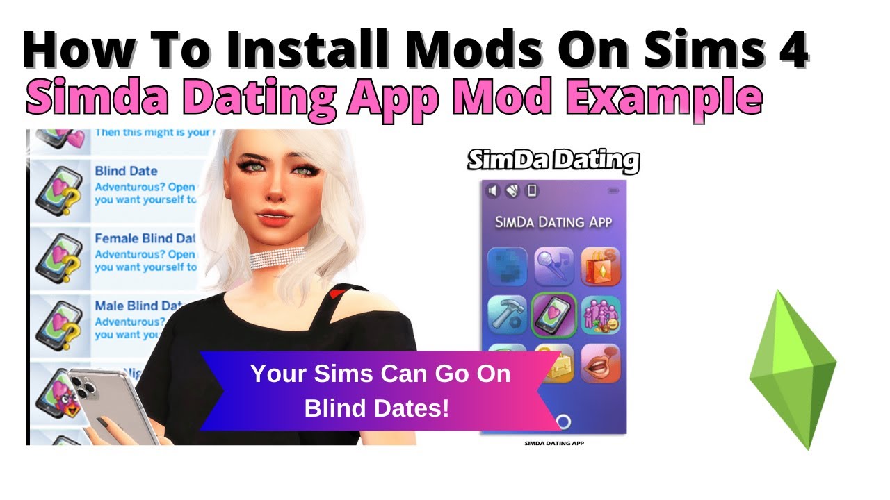 How To Install Simda Dating App Mod For Sims 4 | 2024 - YouTube
