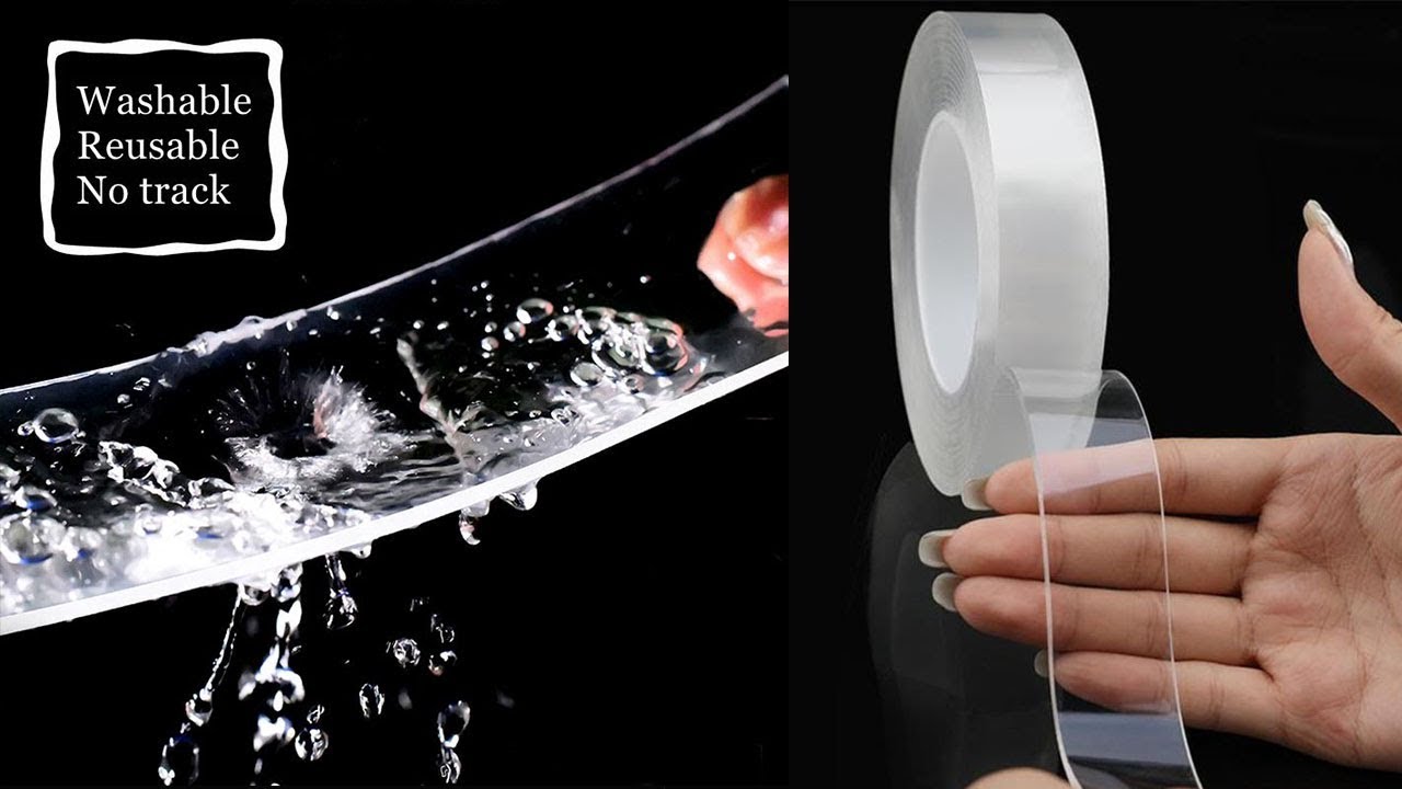 MagicGrip™ Traceless Adhesive Magic Nano Tape - YouTube