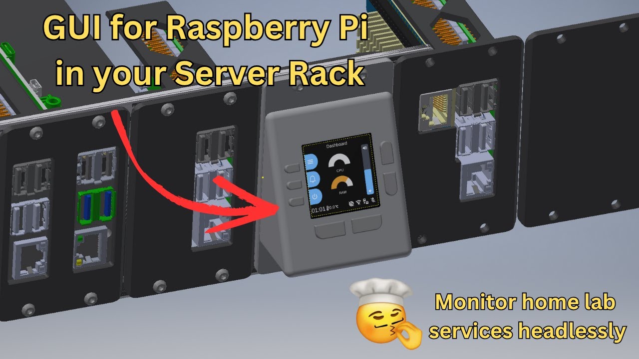 GUI for Raspberry Pi inside Server Rack for Home Lab (Part 1) - YouTube