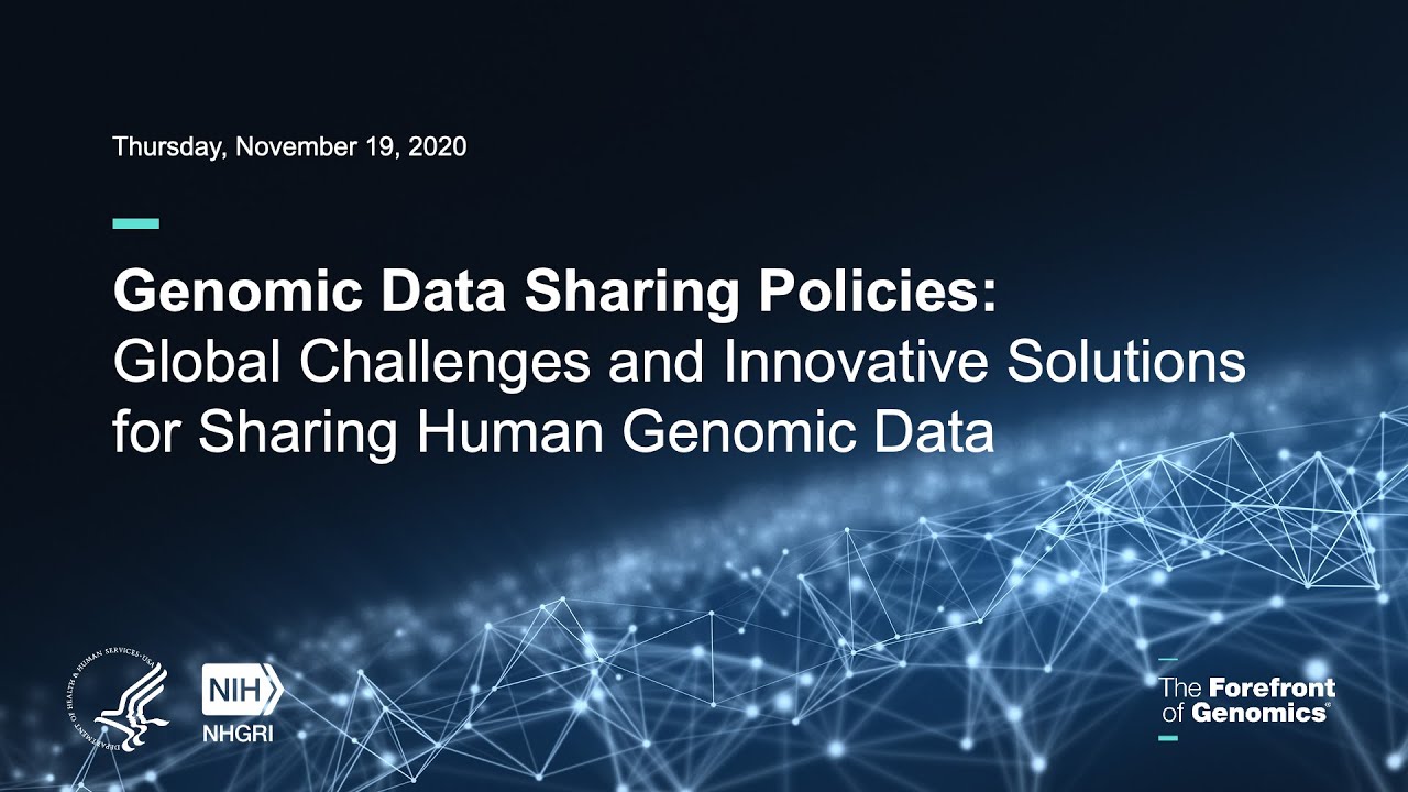 Genomic Data Sharing Policies Webinar (Introduction) - YouTube