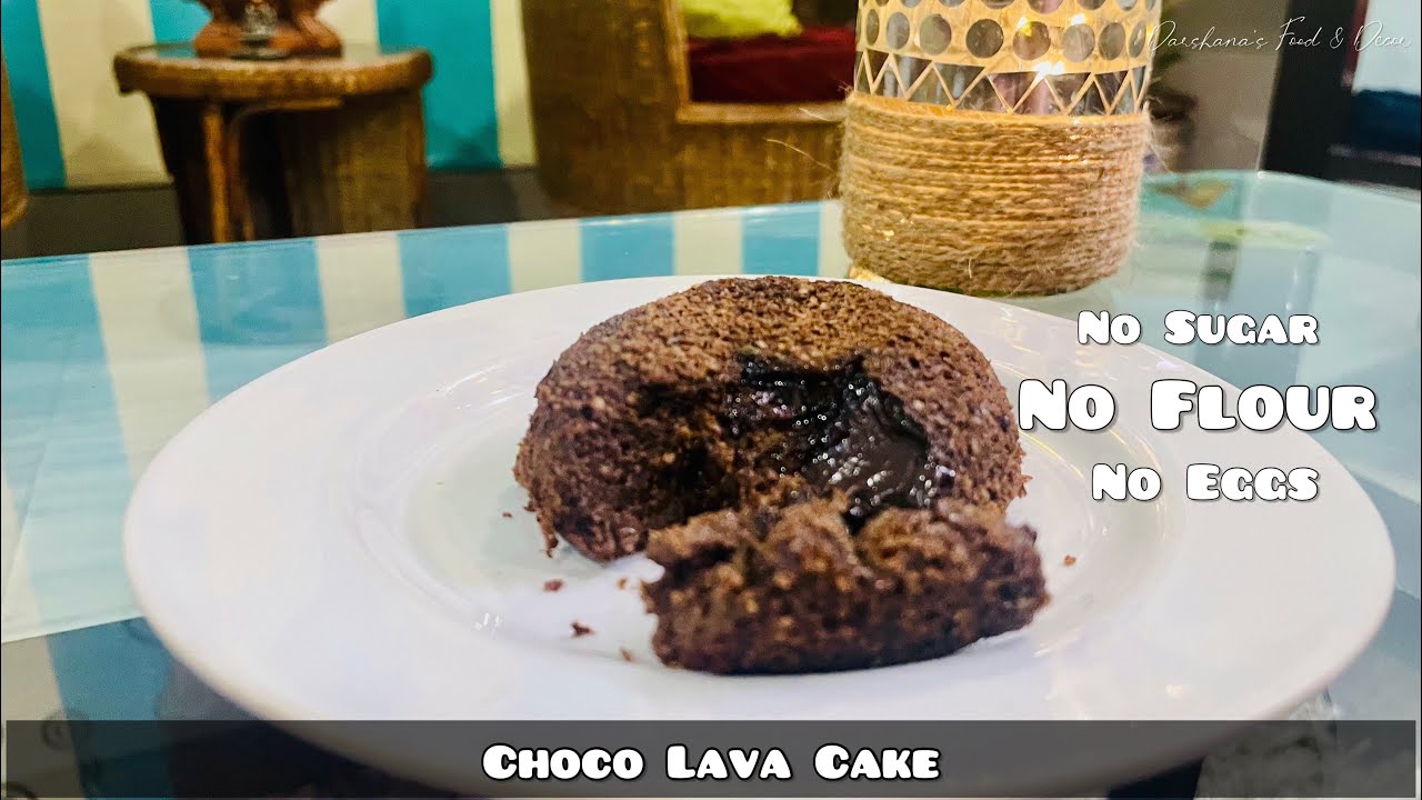 Healthy Chocolate Lava Cake Recipe | No Eggs, Flour, or Sugar ! - YouTube