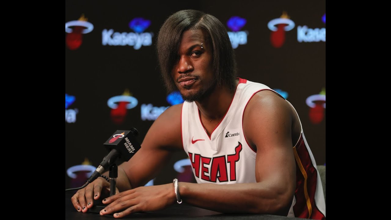 Jimmy Butler captures attention of media with "emo" appearance at Miami ...
