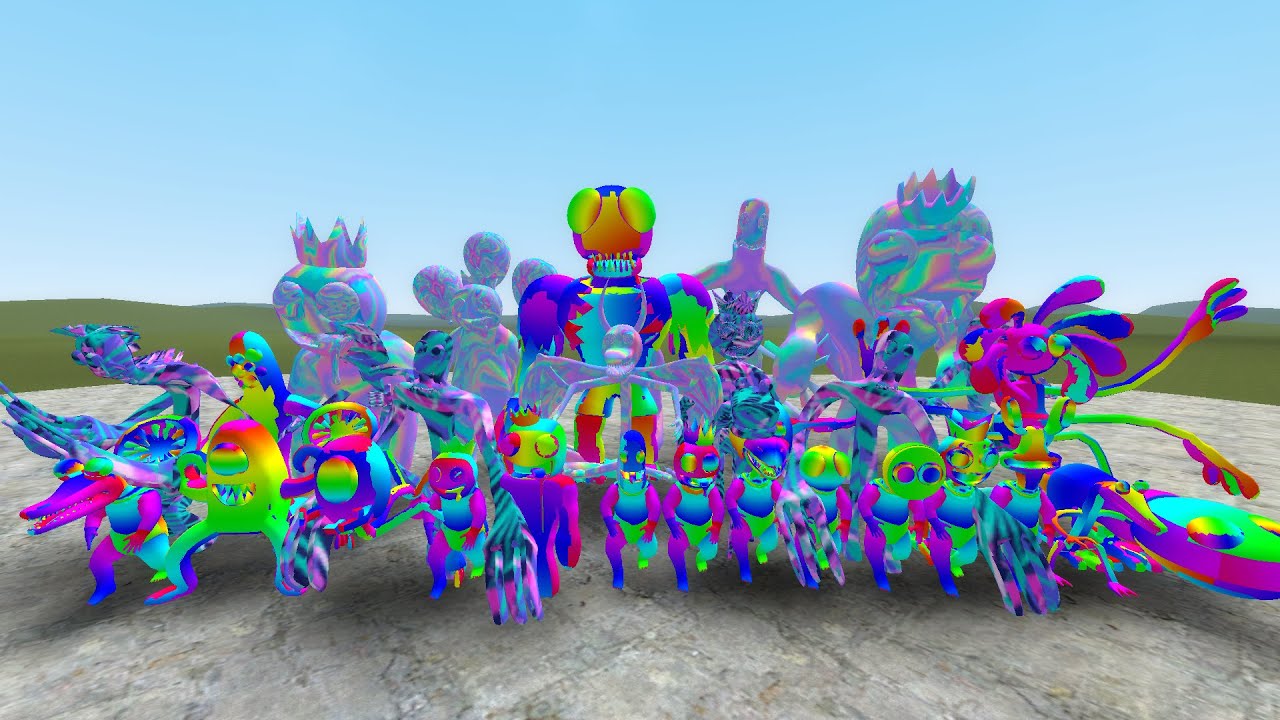 TURNING RAINBOW FRIEND ALL COLORS in Garry's Mod - YouTube