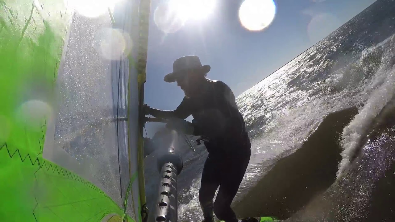 Windsurfing - Chop Hop - Cape Hatteras - OBX - N.C. – Fall 2019 - YouTube