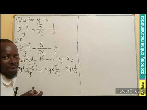Linear Equation Involving Fractions with a Variable Denominator - YouTube