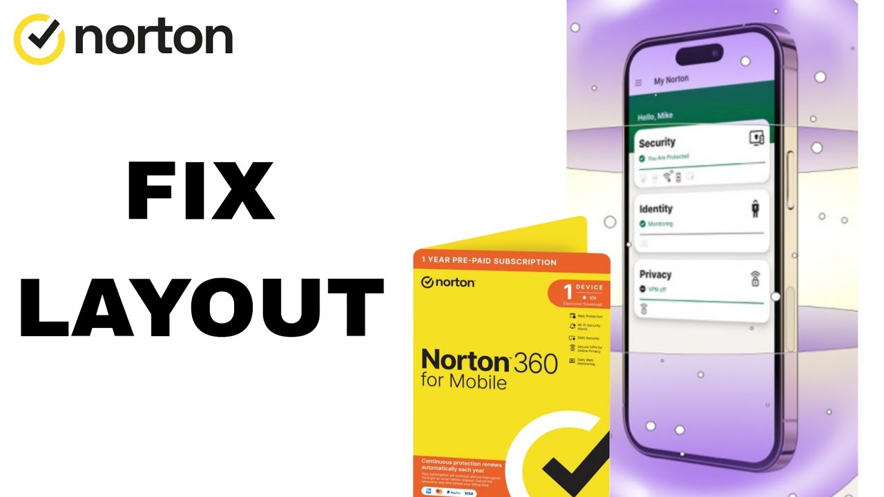 How To Fix And Solve Layout On Norton 360 App | Final Solution - YouTube