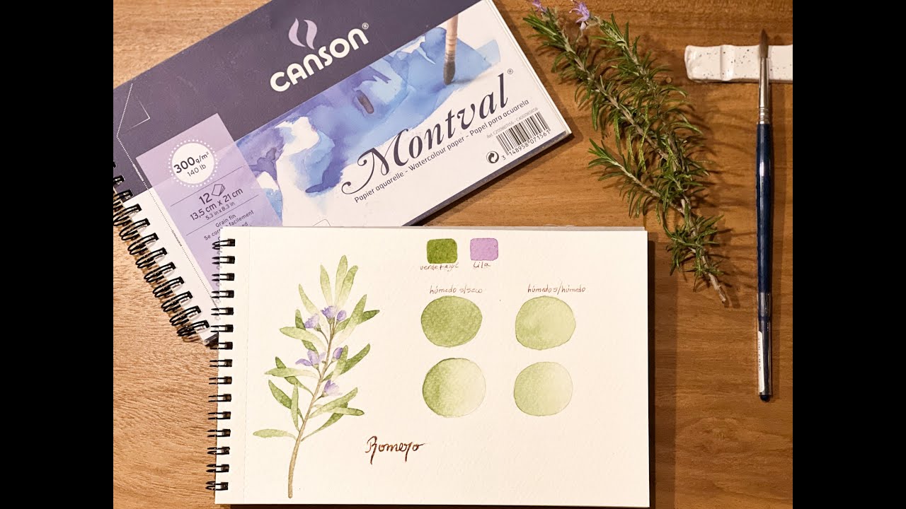 Tutorial sobre técnicas de acuarela - Tutorial on watercolor techniques ...