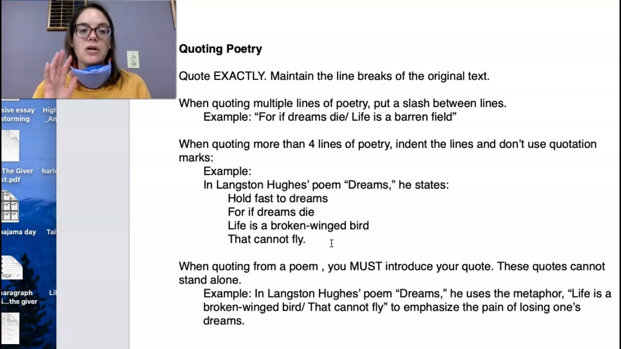 Quoting Poetry - YouTube