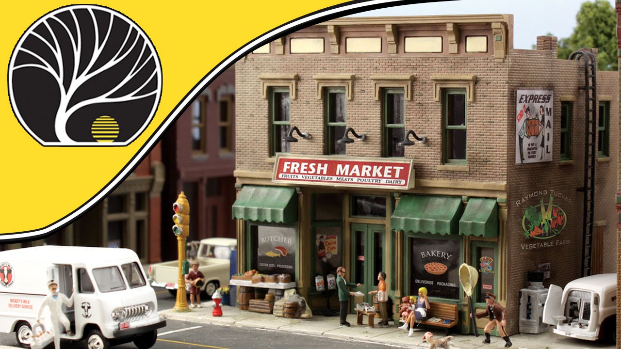 Fresh Market - N Scale - Pre-Fab™ Building Kits | Woodland Scenics ...
