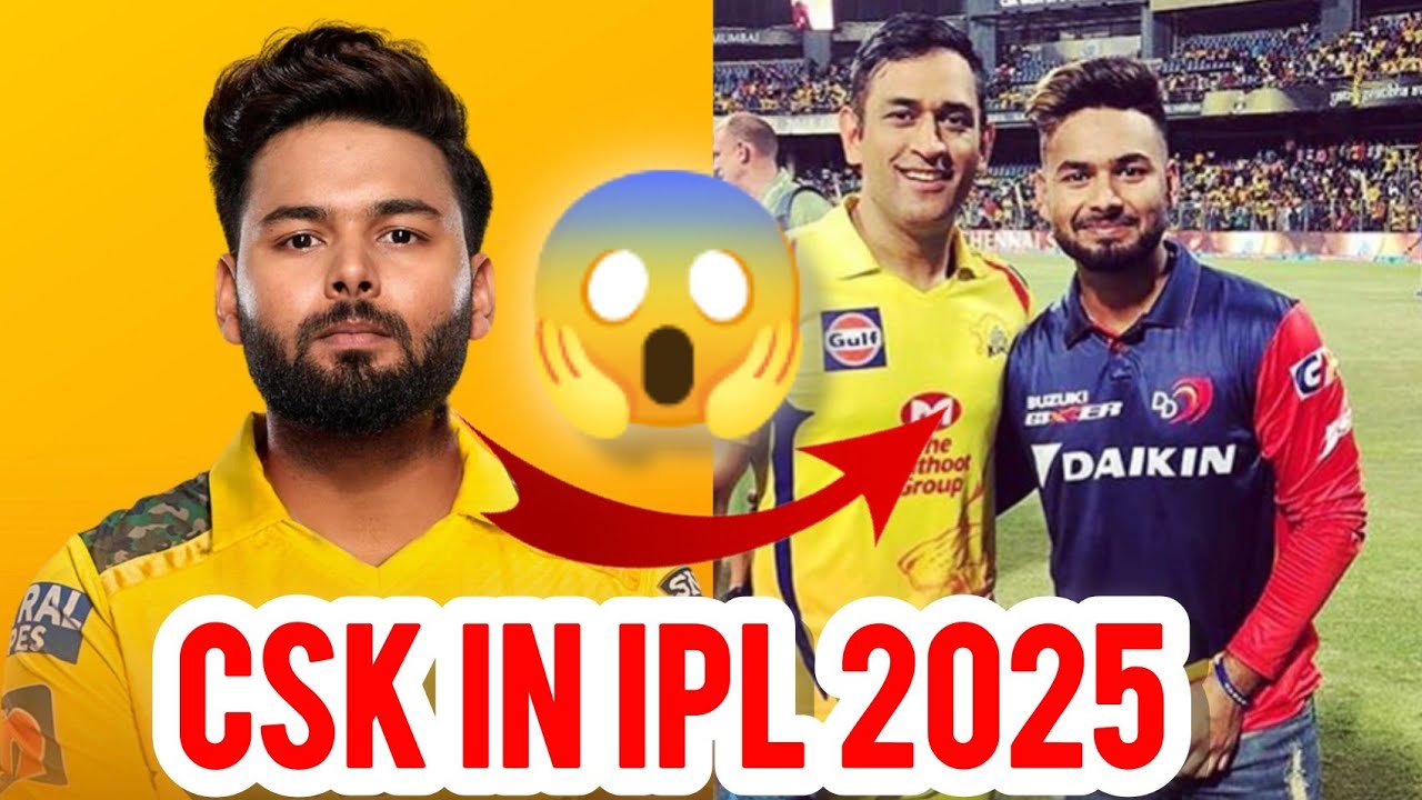 Rishabh Pant in CSK - IPL 2025?! 😱🔥 Rishabh Pant MS Dhoni IPL India ...