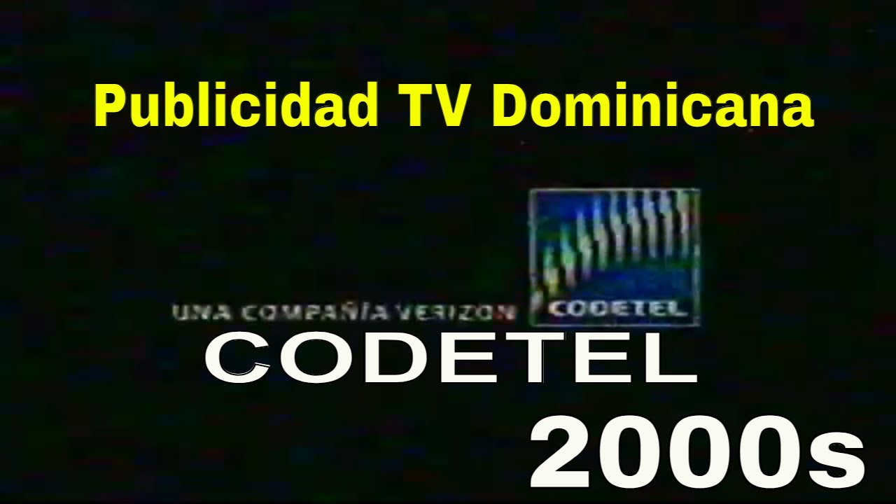 Publicidad TV Dominicana : Codetel (2000s) - YouTube