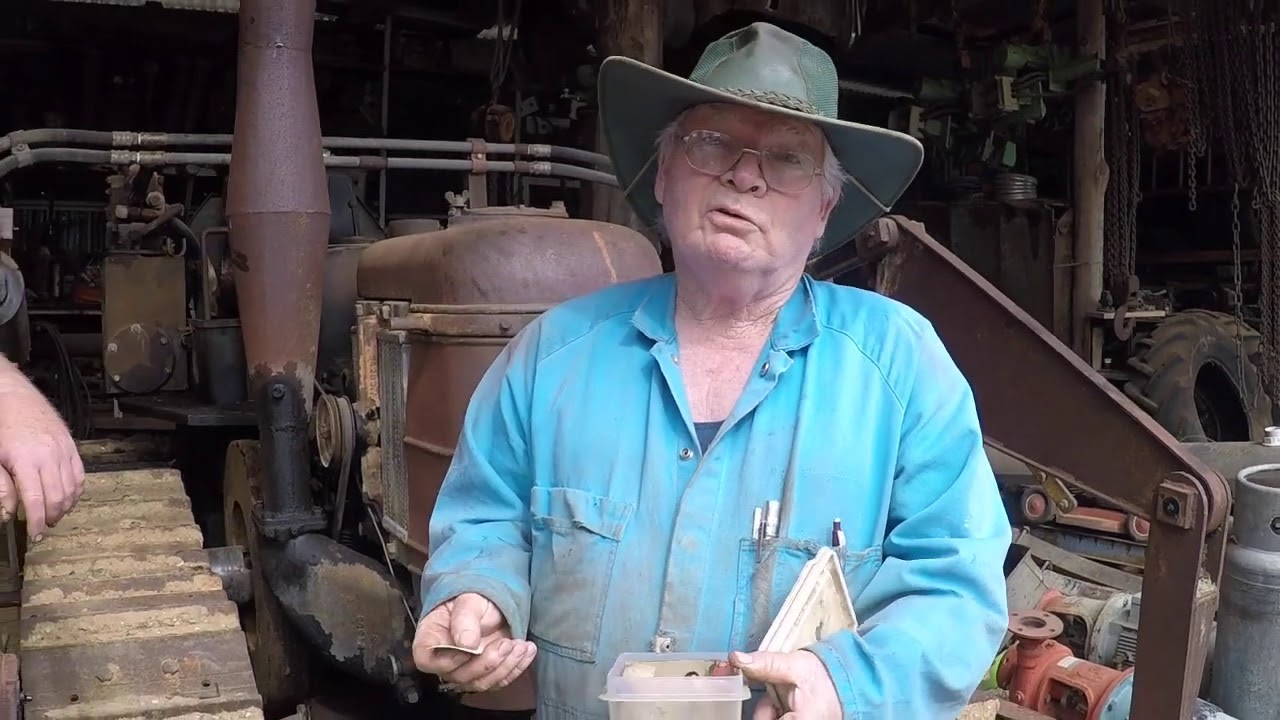 Starting a 1950's VF Fowler Crawler - YouTube