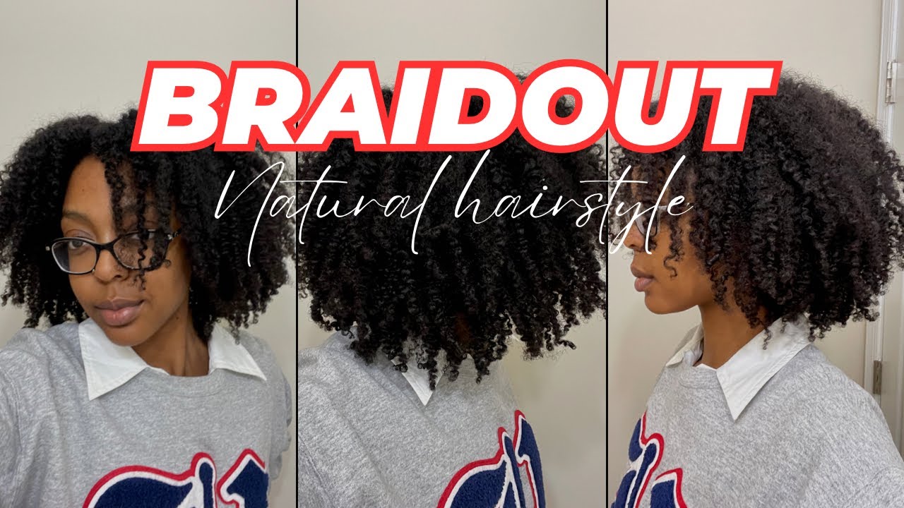Braid out on 4b hair🫶🏽 - YouTube
