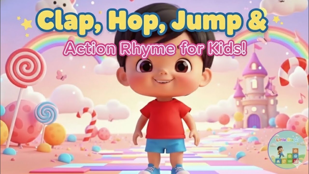 The Best Action Song! 🌈 Clap, Hop, Jump, Run & Dance | Kids Rhyme - YouTube