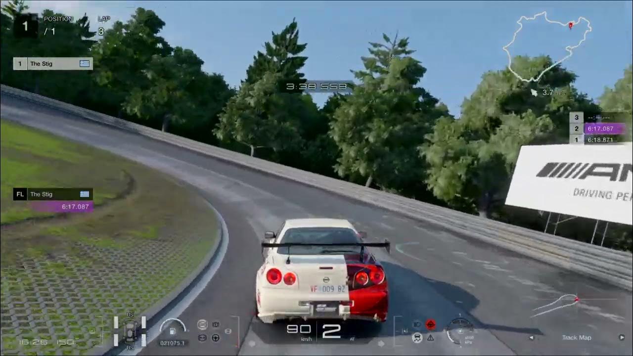GT7 6:16.154 Nurburgring Nissan R34 GT-R V-Spec 700pp - YouTube
