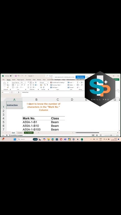 I want to count the number of characters in a cell with excel #exceltips #excelformula - YouTube