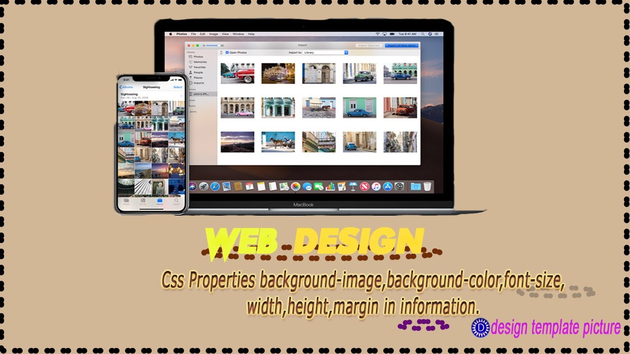 CSS Properties background-color, background-image, font-size, margin ...