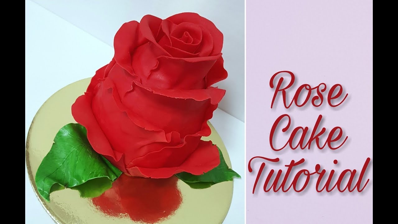 Rose Cake Tutorial - YouTube
