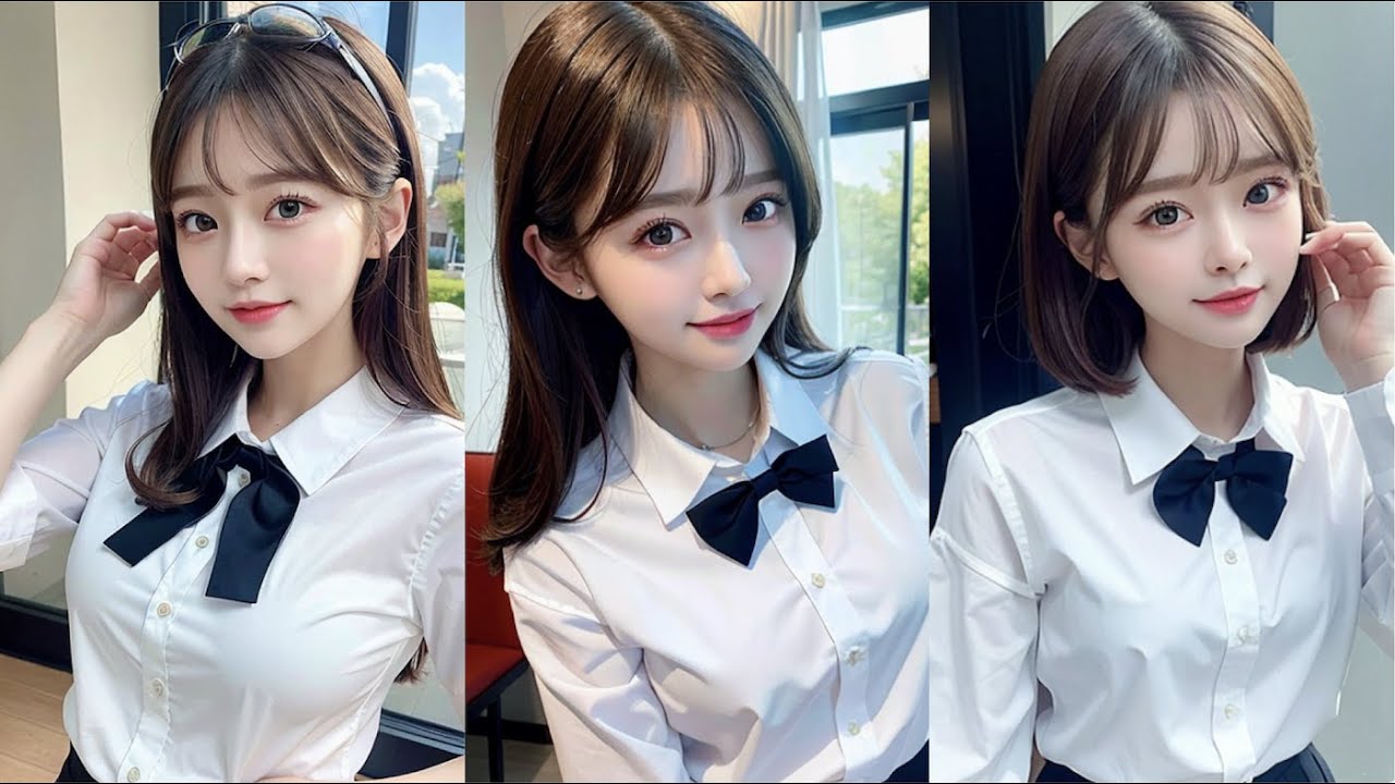 [AI] Lookbook 룩북 ルックブック / School Uniform 교복 制服 - YouTube