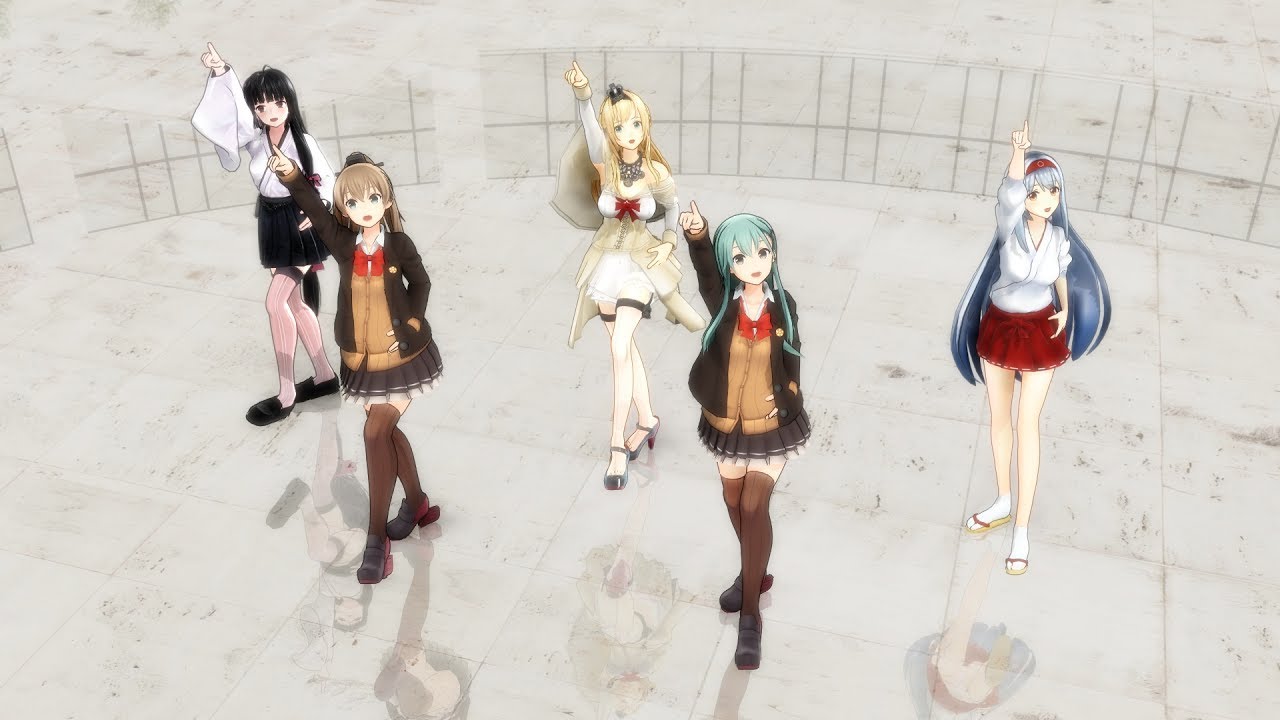 【MMD】『放課後ストライド』 歌ってみた【柊優花/yuka】鈴谷改二 熊野改二 祥鳳 翔鶴 ウォースパイト【MMD艦これ】Full HD ...