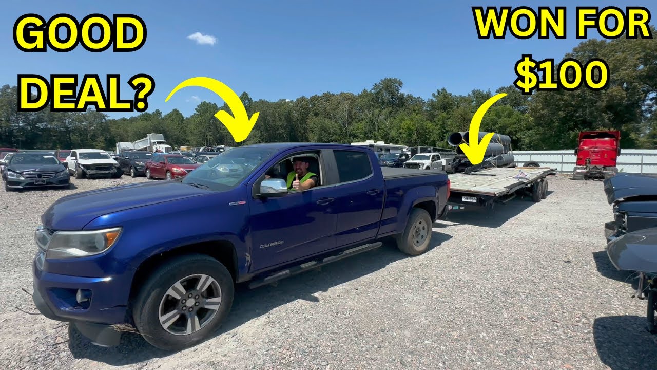 WE WON THE CHEAPEST TRAILER FROM COPART - YouTube