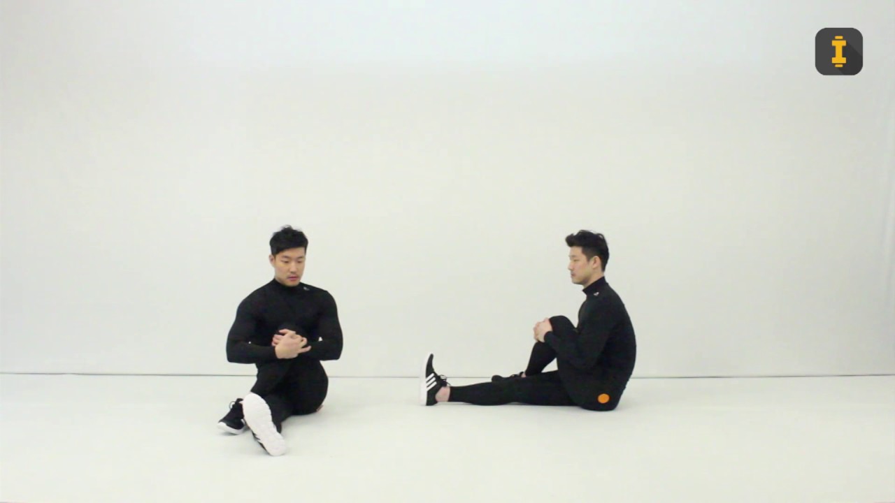 220 시티드 레그 풀 힙 스트레치Seated Leg pull hip stretch - YouTube