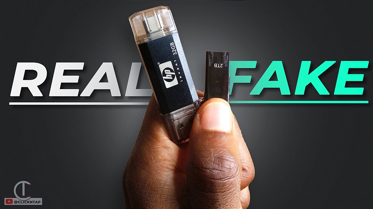 How To Check If a Flash Drive is Real or Fake - YouTube