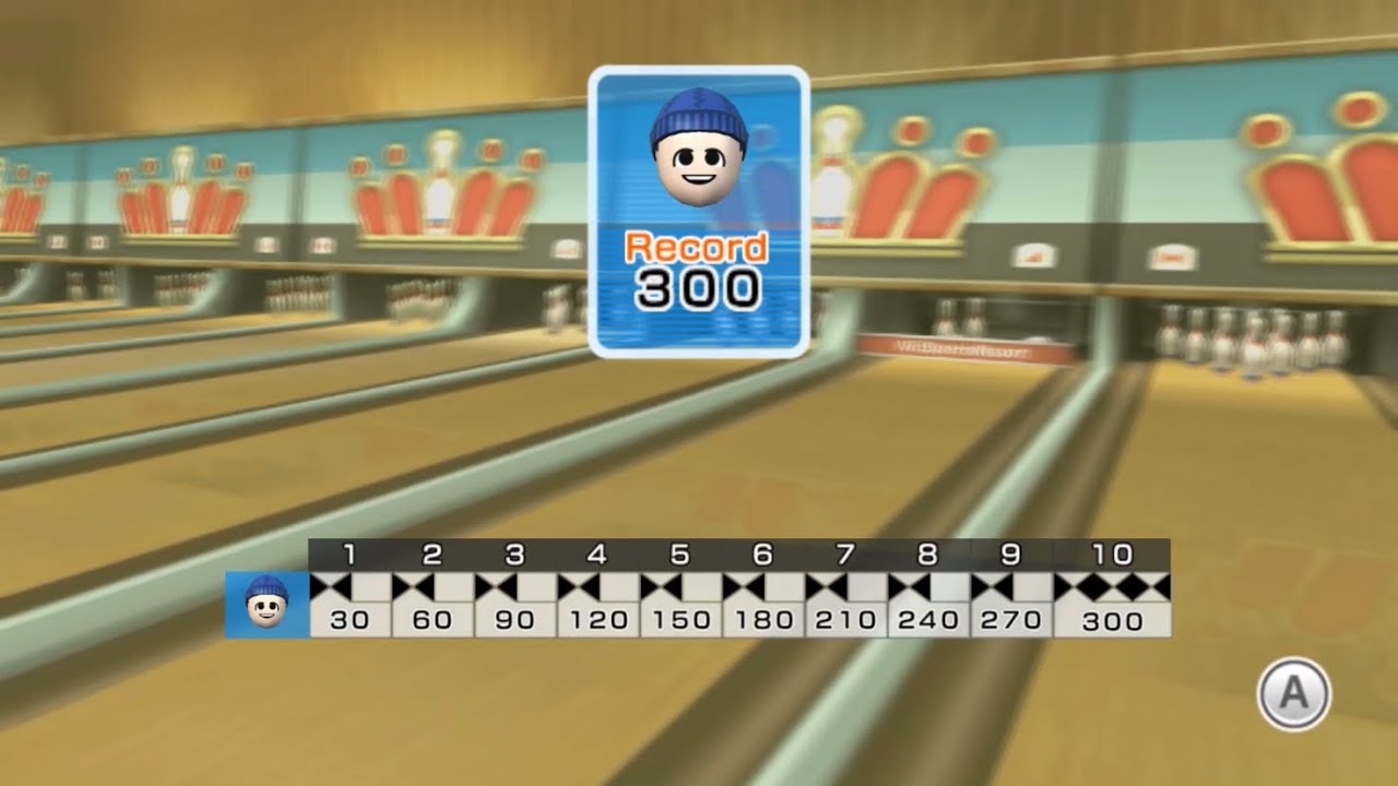I accidentally bowl a Perfect Game while going Pro in Wii Sports Resort ...