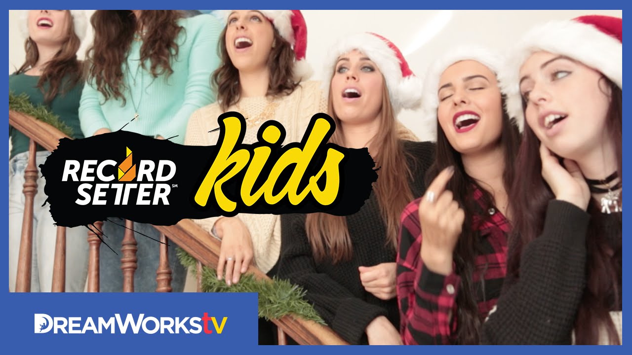 Cimorelli's Christmas Carol Challenge | RECORDSETTER KIDS - YouTube