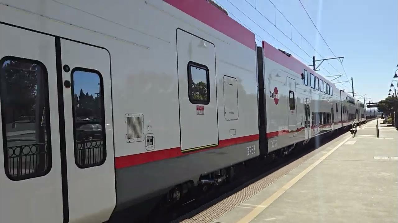 Caltrain Local #224 at Santa Clara Station with JPBX #326 and #325 EMU Trainset #caltrain - YouTube