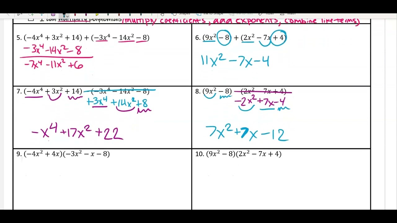 Unit 7 Polynomials Test Review! - YouTube