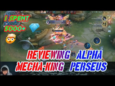 I SPENT AROUND 5000 DIAMONDS 💎 FOR ALPHA MECHA-KING PERSEUS 🤯| MLBB NZ - YouTube