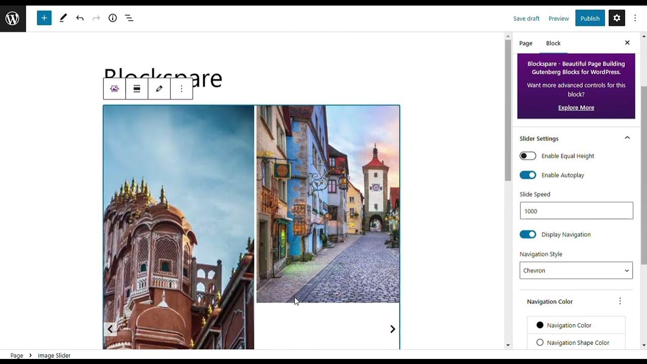 How to insert and design Image Slider Block in WordPress Gutenberg Editor? - YouTube