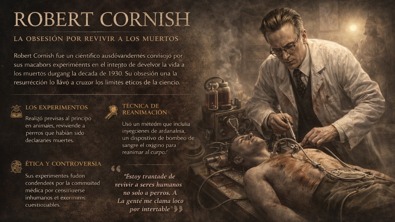 Robert Cornish el Científico que Intento Revivir a los Muertos ...