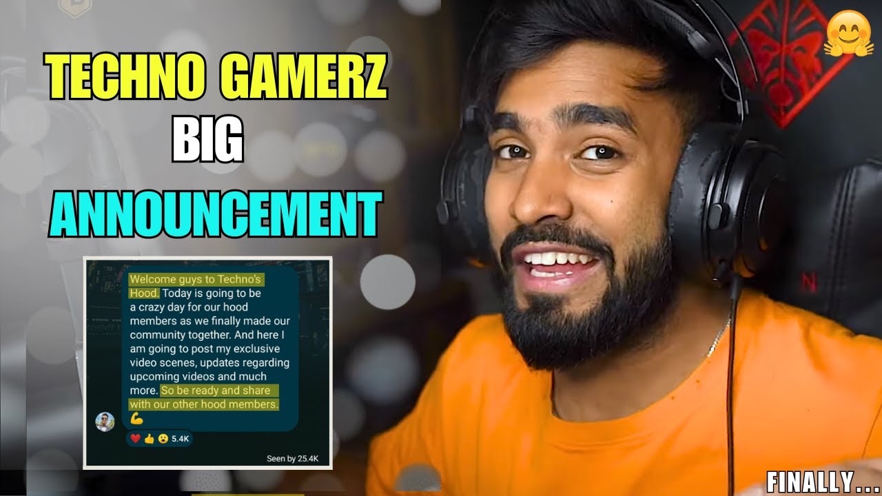 TECHNO GAMERZ BIG ANNOUNCEMENT || TECHNO GAMERZ NEW BROADCAST CHANNEL ...