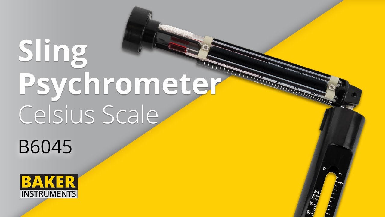 Baker B6045 Sling Psychrometer Celsius Scale - YouTube