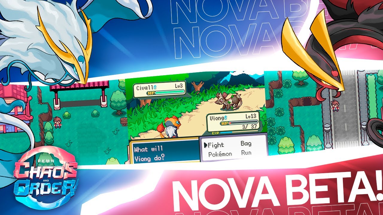 NOVA BETA DO MEU JOGO COM FAKEMON! POKÉMON CHAOS & ORDER - YouTube