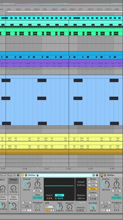 Processing the lead synth for hypnotic techno track in Ableton #abletontips #musicproducer # ...